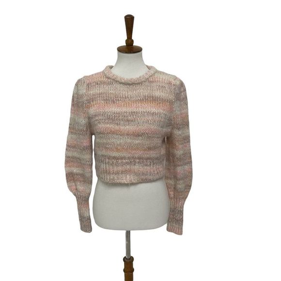 wild fable | Sweaters | Wildfable Target Pinkcream Puff Sleeve Knit ...